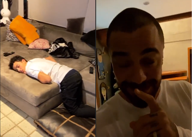 Felipe Titto pega o filho no flagra em situação inesperada e se assusta ...