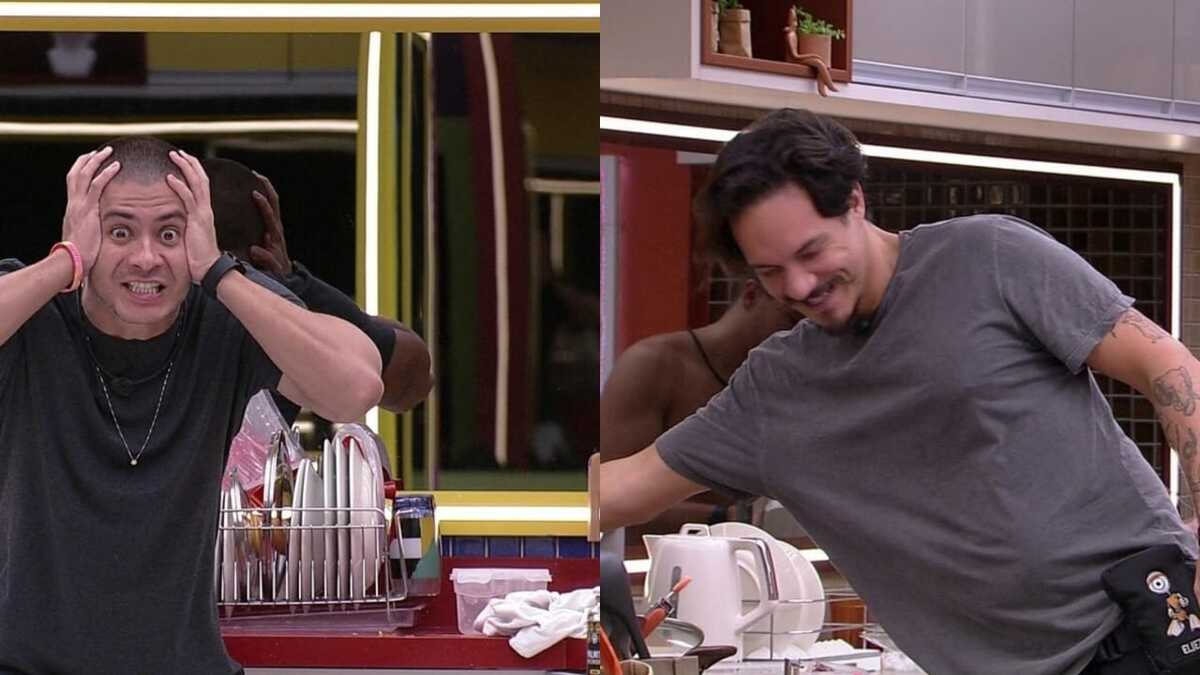 BBB22: Arthur e Eliezer comemoram e tiram sarro da saída de Gustavo