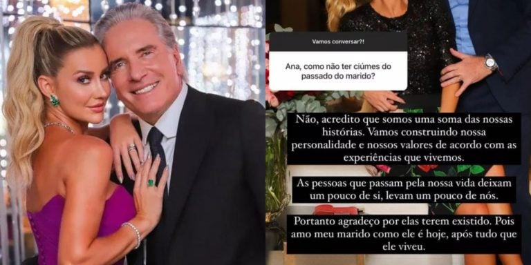 Esposa de Roberto Justus fala de exs do marido Ticiane e Galisteu