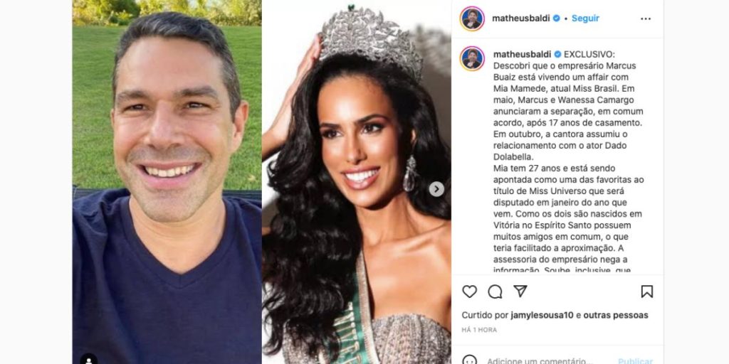Marcus Buaiz assume relação com pessoa 16 anos mais jovem