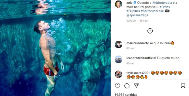 Tiago Scheuer, moço do 'tempo' na Globo, mostrou foto de sunga