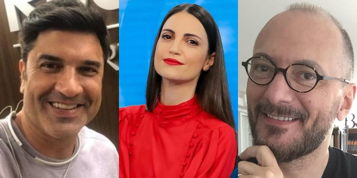 Edu Guedes, Chris Flores e Britto: eles vivem com estas pessoas