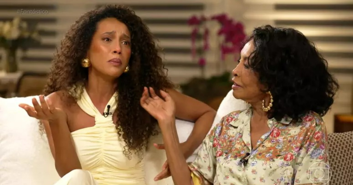 Taís Araújo chora com situação com Lázaro Ramos e os filhos