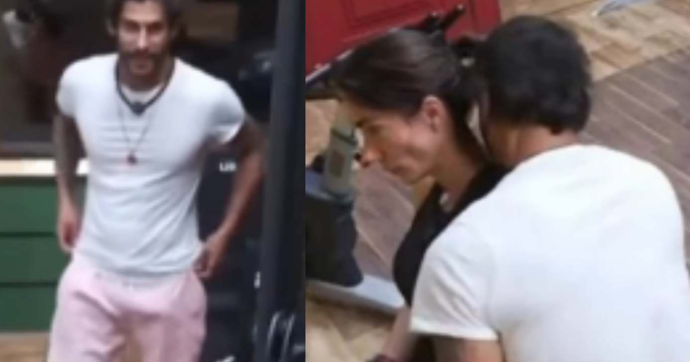 Shia abraçando Michelle entrega excitação e membro marcado